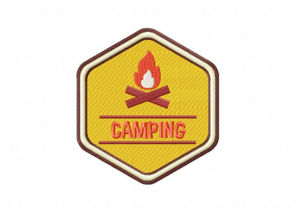 Camping Patch Embroidery Design – Daily Embroidery