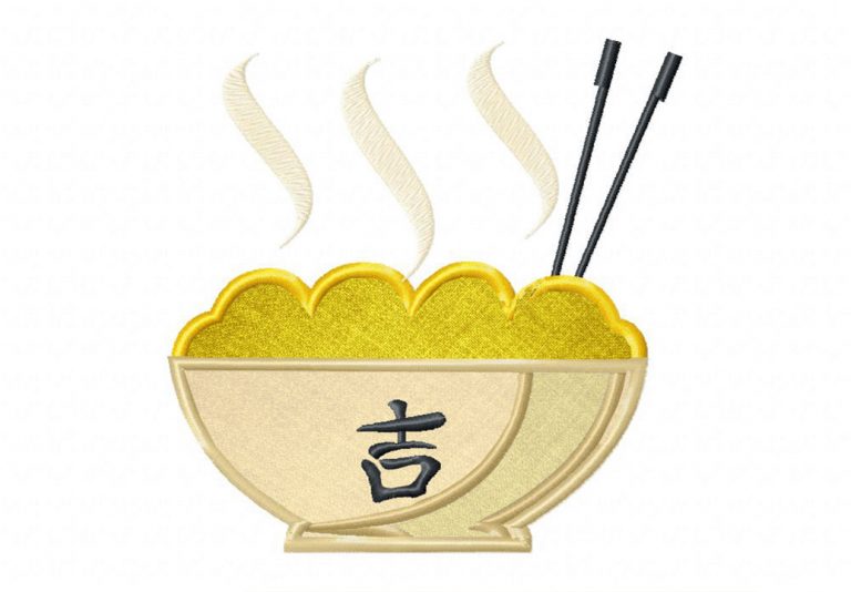 Food Bowl Embroidery Design – Daily Embroidery