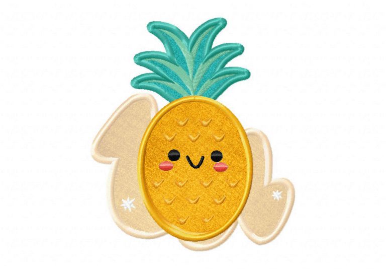 Pineapple Embroidery Design – Daily Embroidery
