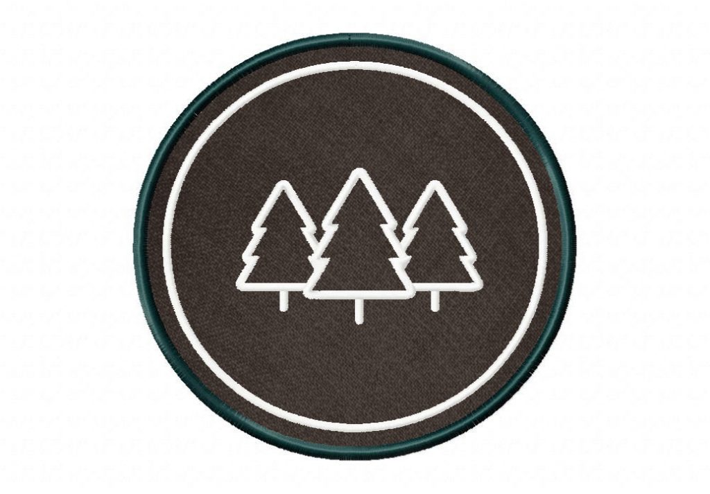 Trees Scout Badge Embroidery Design – Daily Embroidery