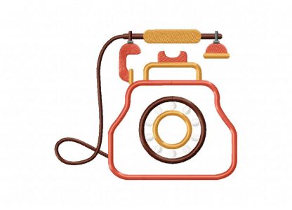 Telephone Embroidery Design – Daily Embroidery