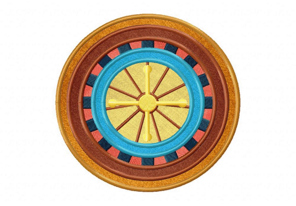 Roulette Wheel Embroidery Design – Daily Embroidery