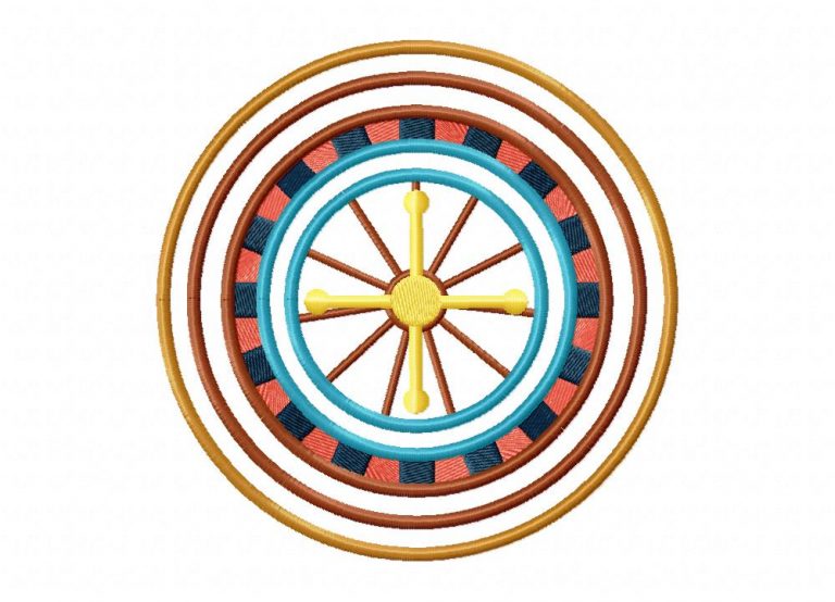 Roulette Wheel Embroidery Design – Daily Embroidery