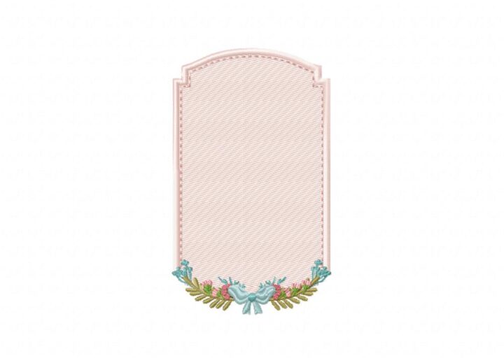 Pink Banner Embroidery Design – Daily Embroidery