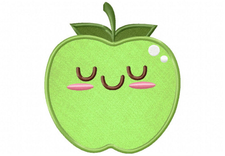 Green Apple Embroidery Design – Daily Embroidery