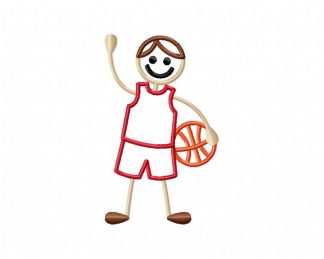 Basketball Stick Figure – Daily Embroidery