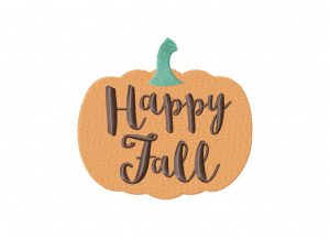 Happy Fall Embroidery Design – Daily Embroidery