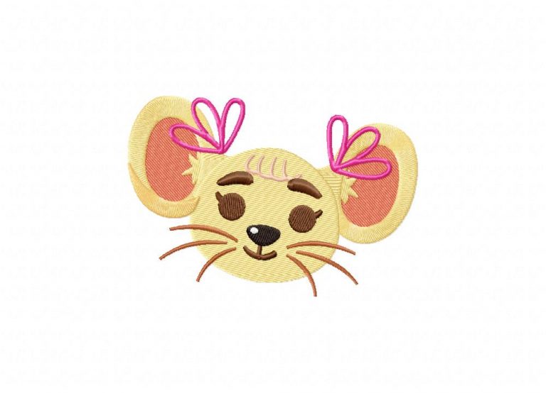 Girl Rat Embroidery Design – Daily Embroidery
