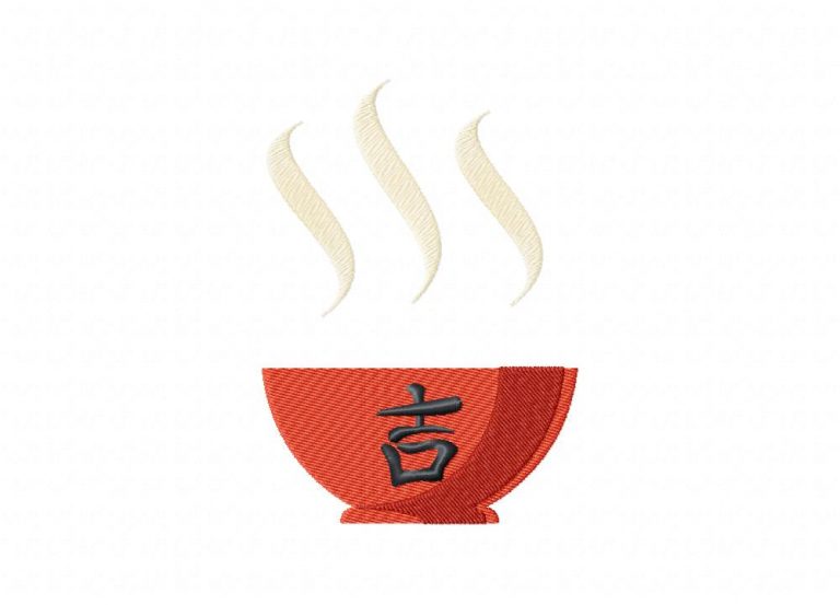 Chinese Bowl Embroidery Design – Daily Embroidery