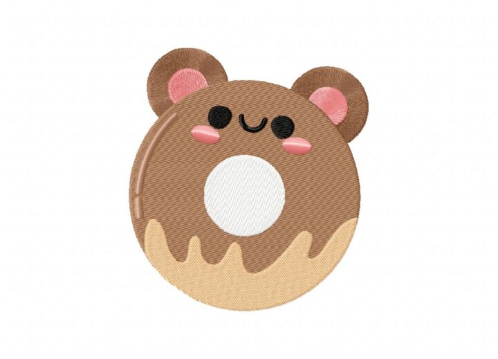 Bear Donut Embroidery Design – Daily Embroidery