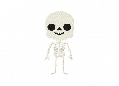 Cute Skeleton Embroidery Design – Daily Embroidery