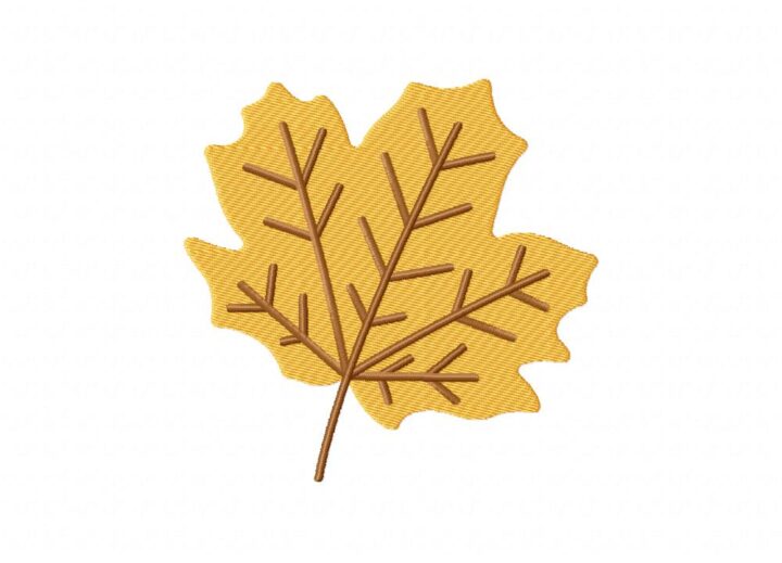 Autumn Maple Leaf Embroidery Design – Daily Embroidery