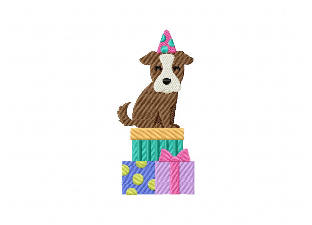 Birthday Gifts Dog Embroidery Design Daily Embroidery Birthday Gifts Dog Embroidery Design Daily Embroidery