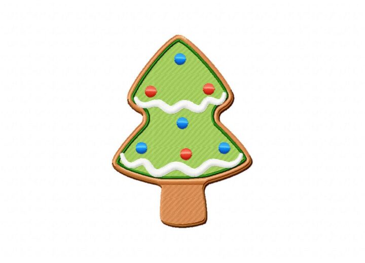 Green Pine Tree Gingerbread Embroidery Design – Daily Embroidery
