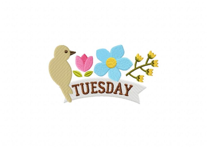 Floral Tuesday Embroidery Design – Daily Embroidery