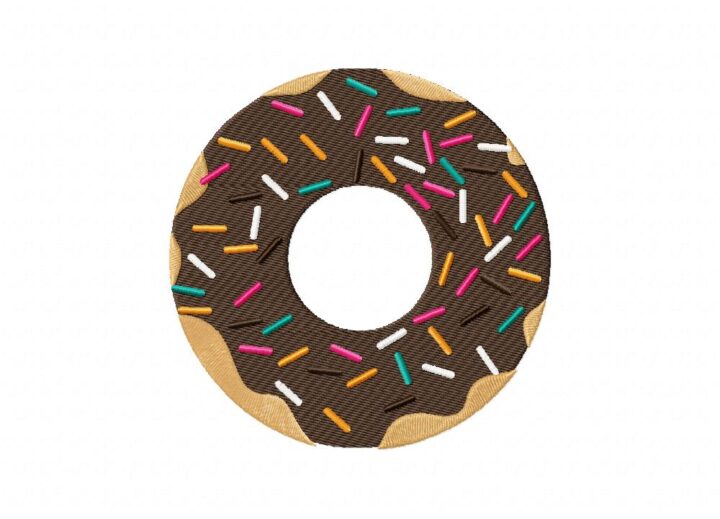 Sprinkles Donut Embroidery Design – Daily Embroidery