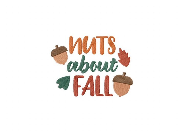 Nuts about Fall Embroidery Design – Daily Embroidery