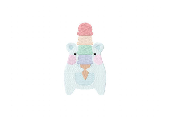 Cutie Ice Cream Tower Embroidery Design – Daily Embroidery