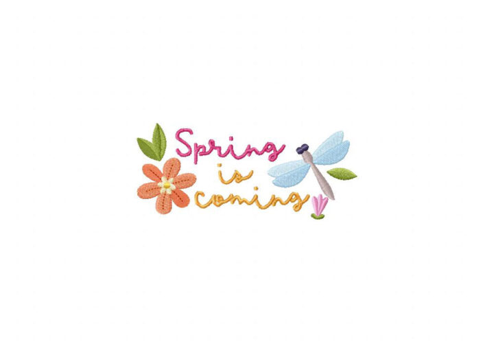 Spring is Coming Embroidery Design – Daily Embroidery
