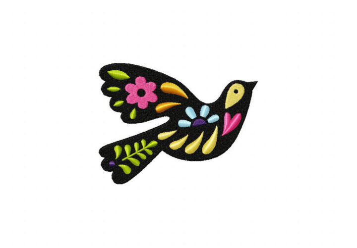 Sugar Skull Bird Embroidery Design – Daily Embroidery