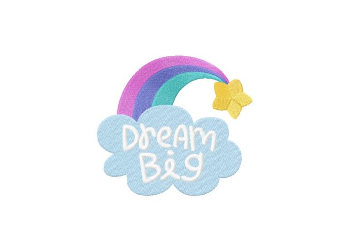 Dream Big Embroidery Design – Daily Embroidery
