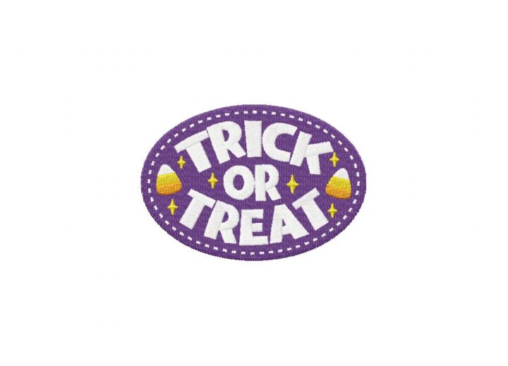 Trick or Treat Logo Embroidery Design – Daily Embroidery