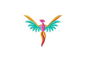 Colorful Phoenix Embroidery Design – Daily Embroidery