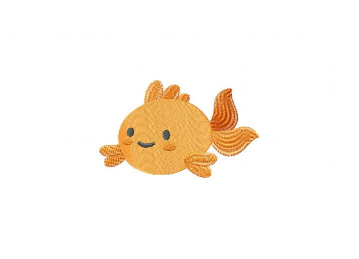 Cute Goldfish Embroidery Design – Daily Embroidery