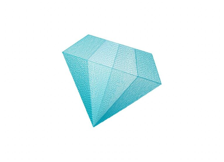 Fancy Blue Diamond Embroidery Design – Daily Embroidery