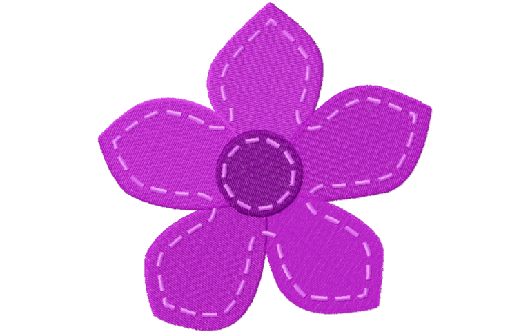 Stitched Flower Embroidery Design – Daily Embroidery