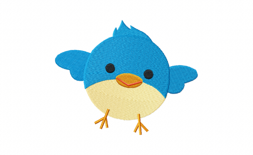 Cute Bird Stitched Embroidery Design – Daily Embroidery