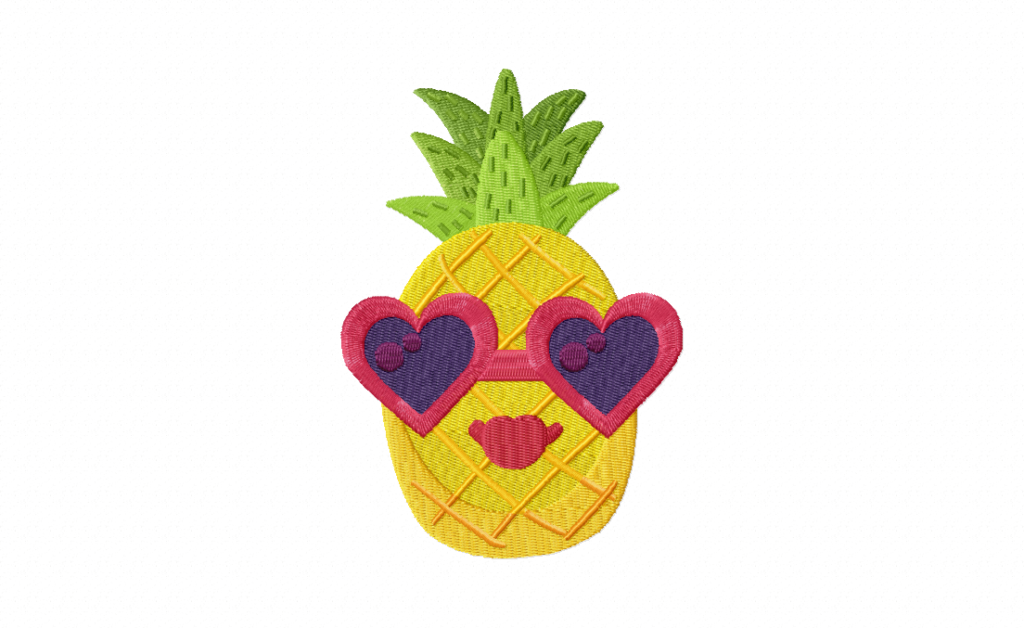 Fancy Pineapple Stitched Embroidery Design – Daily Embroidery