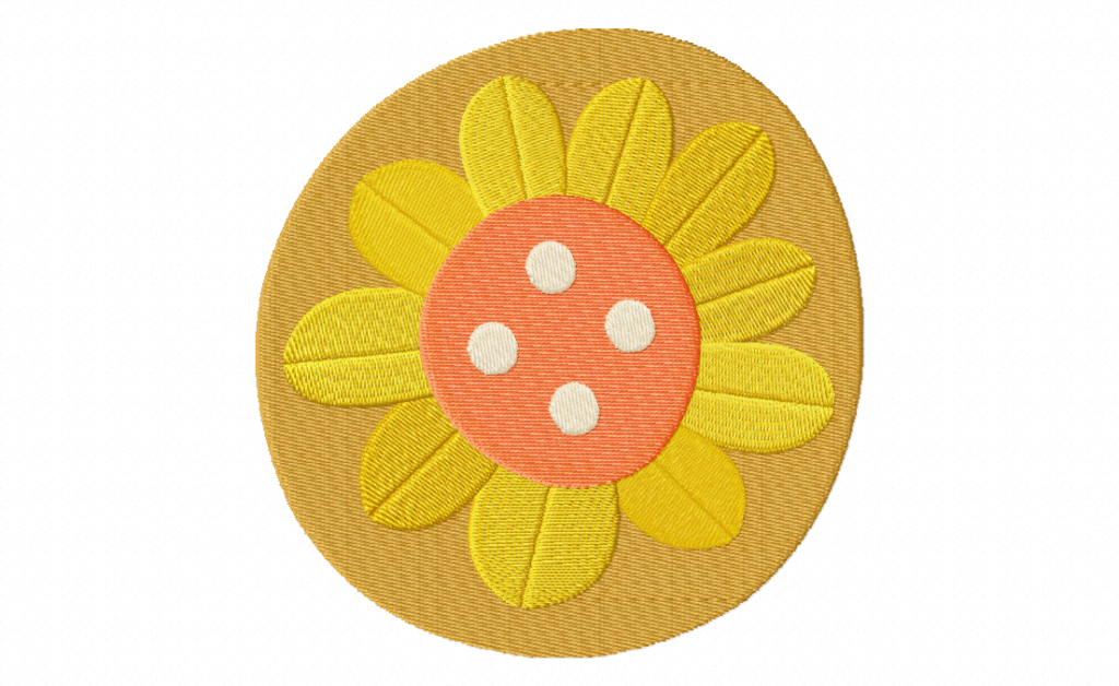 Cute Flower Stitched Embroidery Design – Daily Embroidery