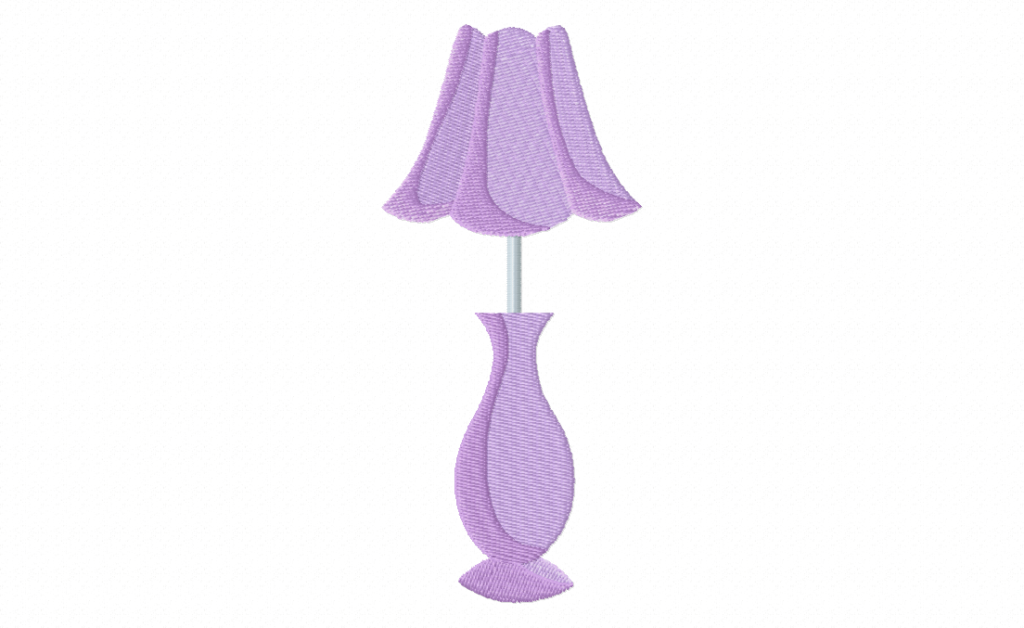 Lamp Stitched Embroidery Design – Daily Embroidery
