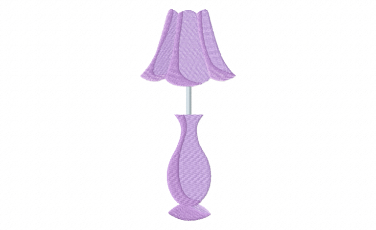Lamp Stitched Embroidery Design – Daily Embroidery