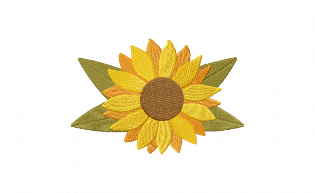 Lovely Sunflower Stitched Embroidery Design – Daily Embroidery