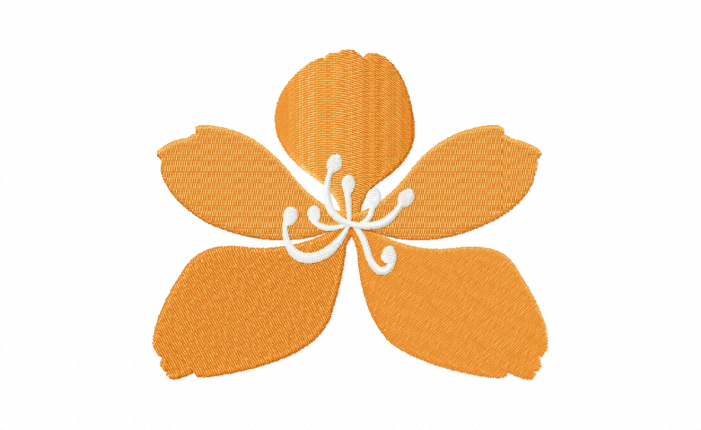 Lily Flower Stitched Embroidery Design – Daily Embroidery