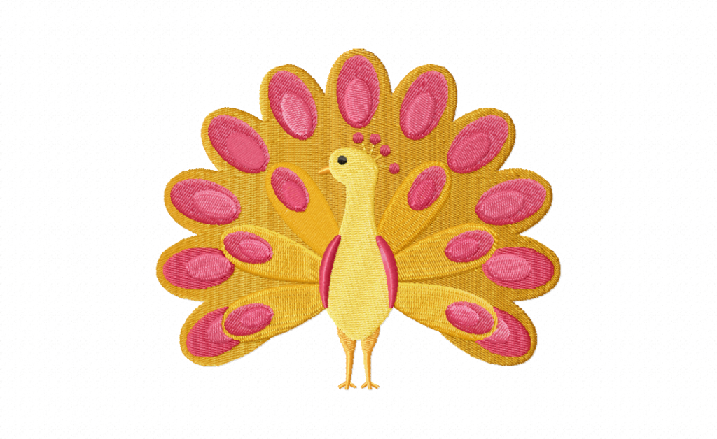 Beautiful Peacock Stitched Embroidery Design – Daily Embroidery