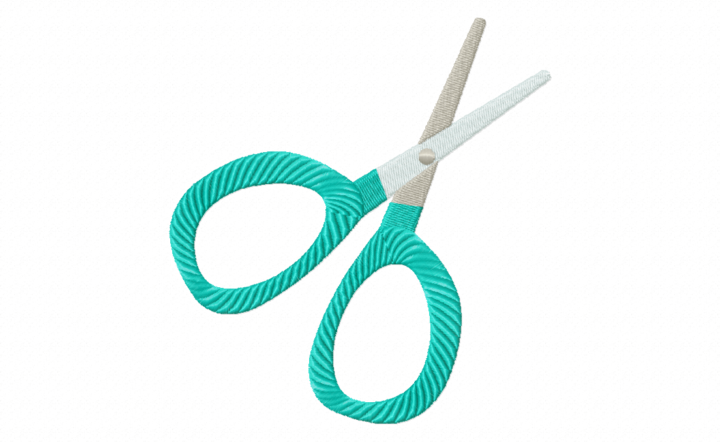 Scissors Stitched Embroidery Design – Daily Embroidery
