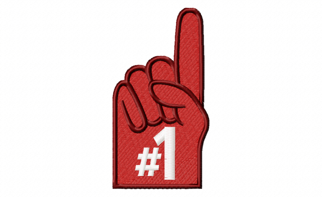 Football Hand Foam Stitched Embroidery Design – Daily Embroidery