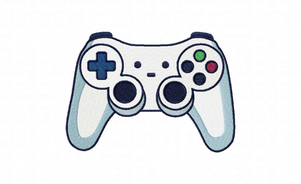 Gaming Pad Controller Stitched Embroidery Design – Daily Embroidery