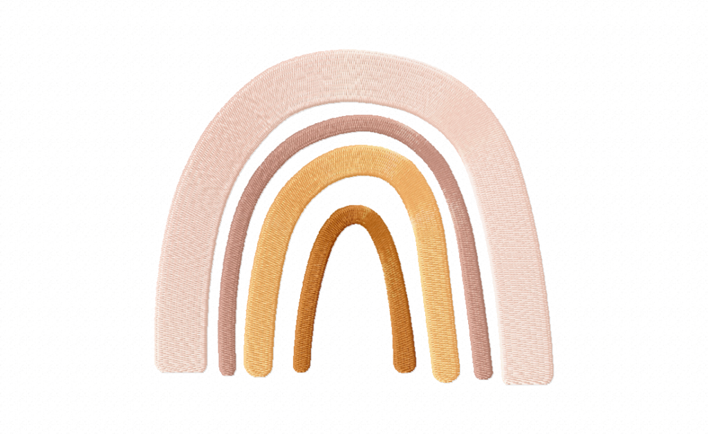 Simple Hand Drawn Rainbow Embroidery Design – Daily Embroidery