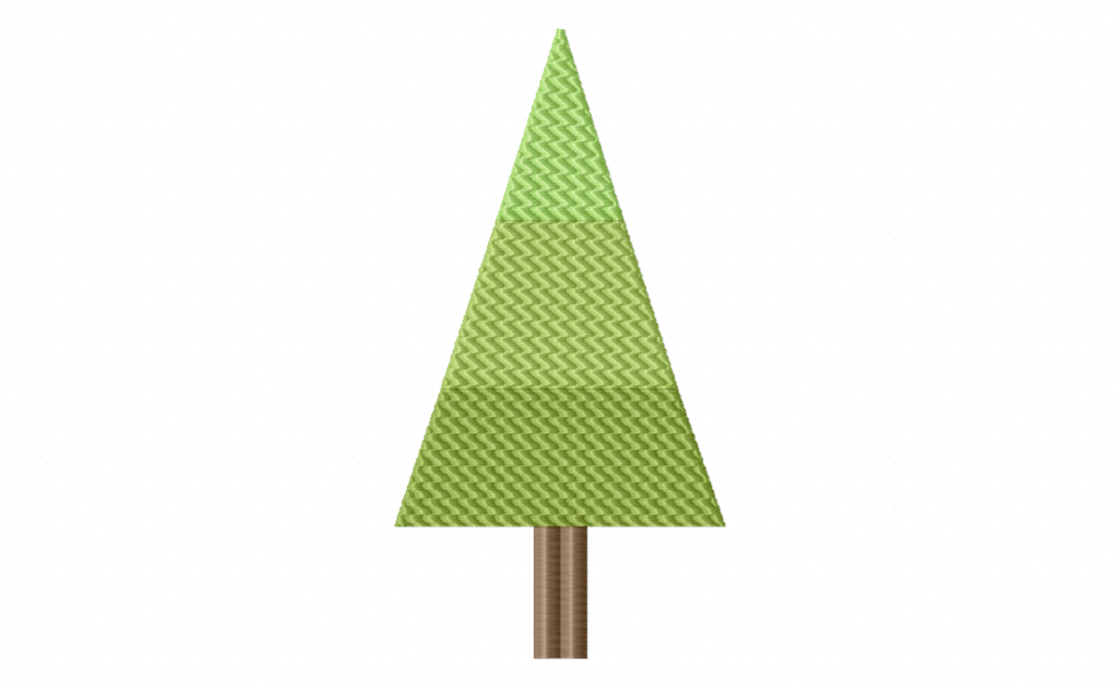Triangle Pine Tree Stitched Embroidery Design – Daily Embroidery