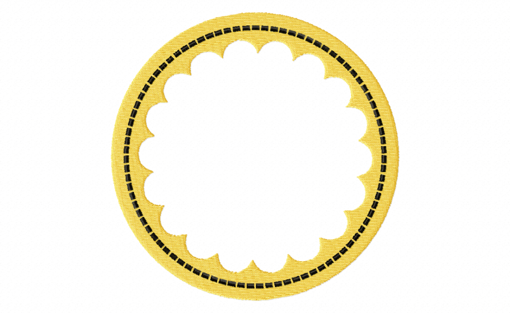 Colorful Badge Frame Embroidery Design – Daily Embroidery