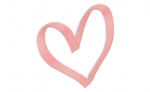 Pink Doodle Heart Stitched Embroidery Design – Daily Embroidery