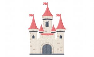 Castle Stitched Embroidery Design – Daily Embroidery