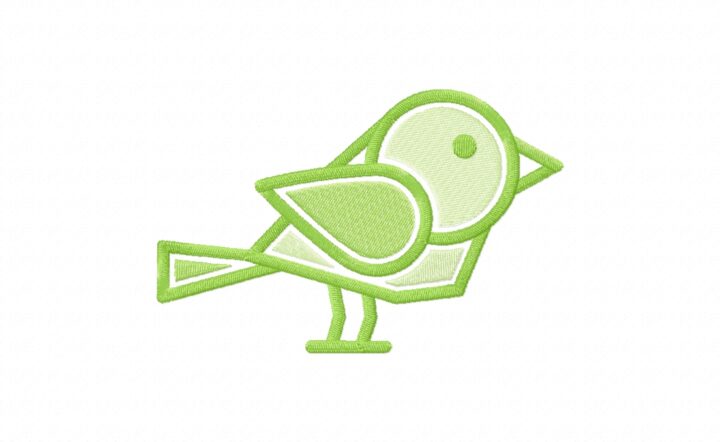 Bird Symbol Stitched Embroidery Design – Daily Embroidery