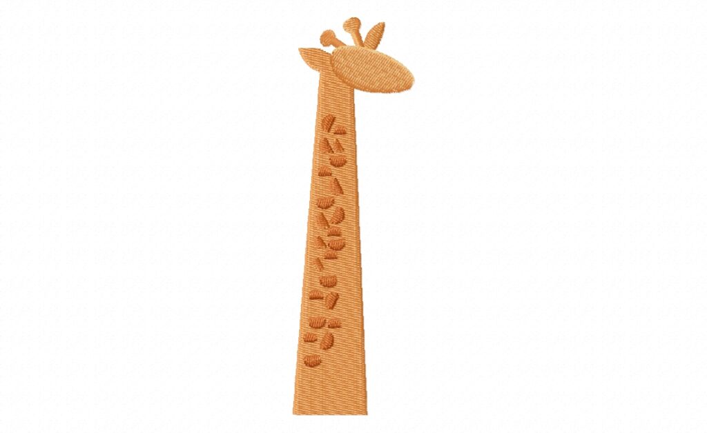 Long Neck Giraffe Stitched Embroidery Design – Daily Embroidery