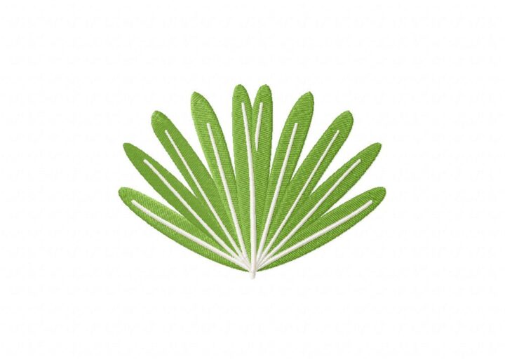 Big Leaf Stitched Embroidery Design – Daily Embroidery
