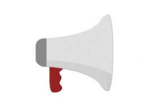 Lifeguard Megaphone Stitched Embroidery Design – Daily Embroidery